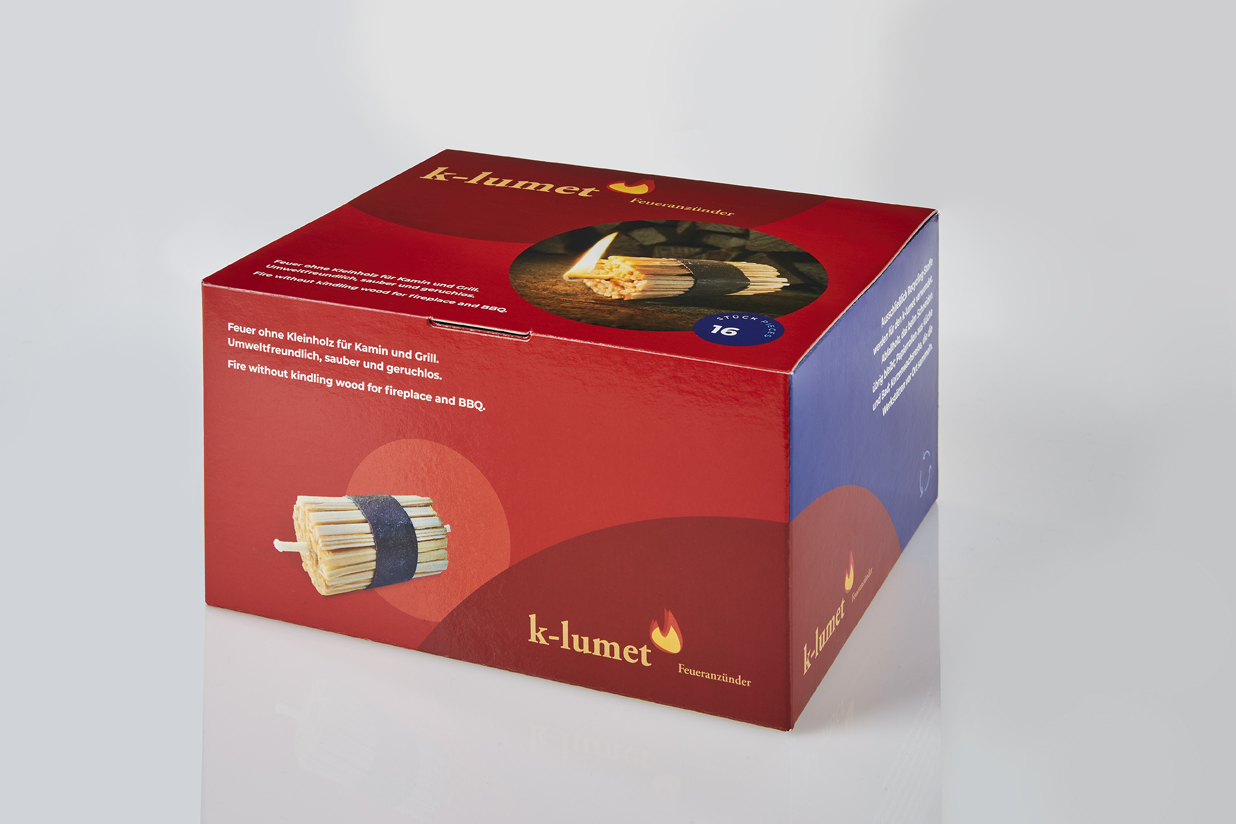 k-lumet Kaminanzünder von Menschen mit Behinderung gefertigt